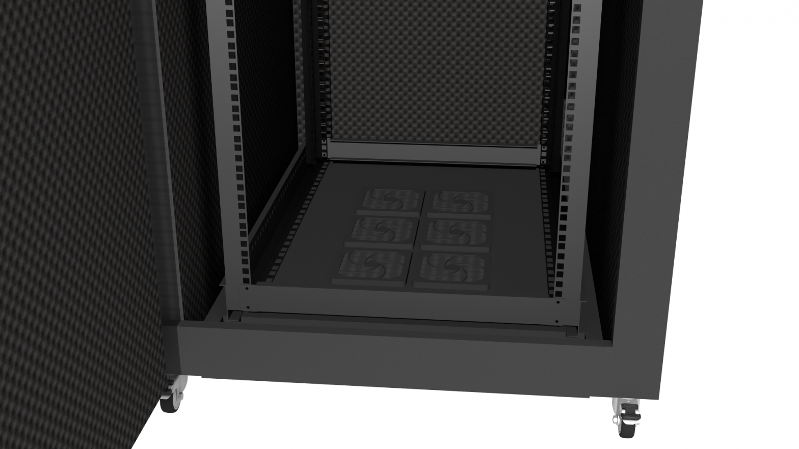 Custom soundproofed Racks